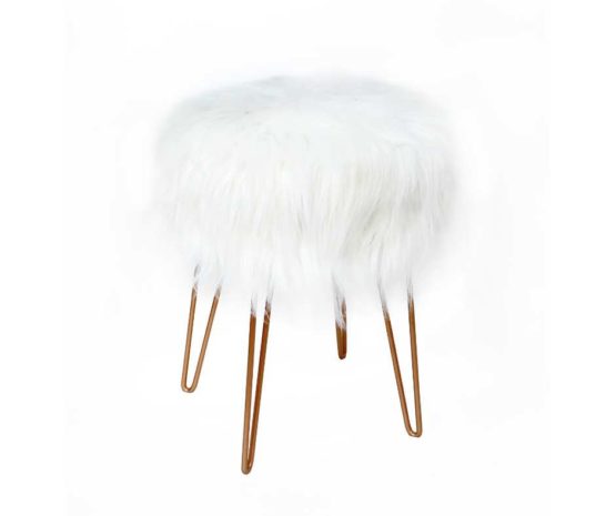 Round Plush Ottoman | IM Hardware